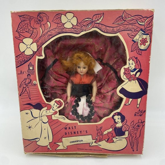 Disney | Toys | Vintage Duchess Doll Corp Walt Disneys Cinderella Red ...